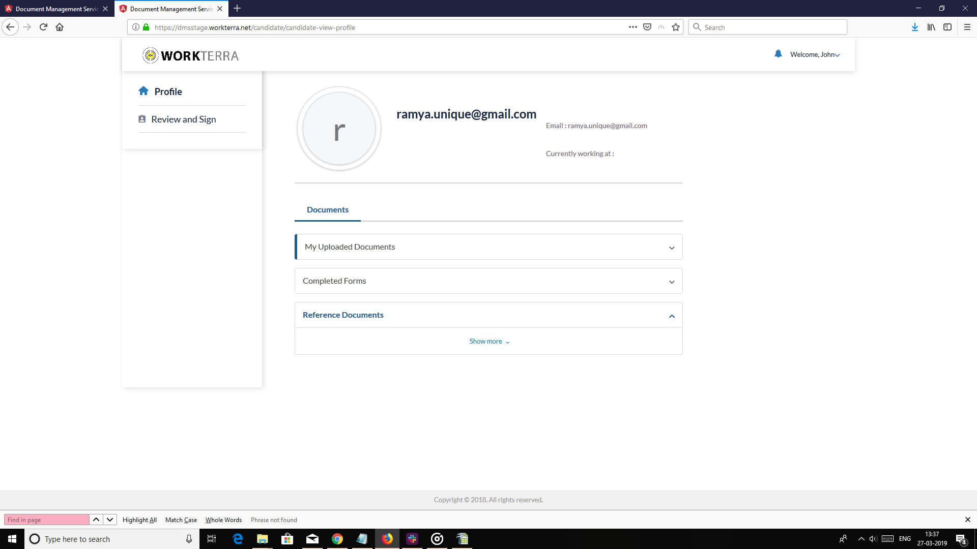 [DMS-1009] DMS | Candidate Login | Reference Documents | Show More ...