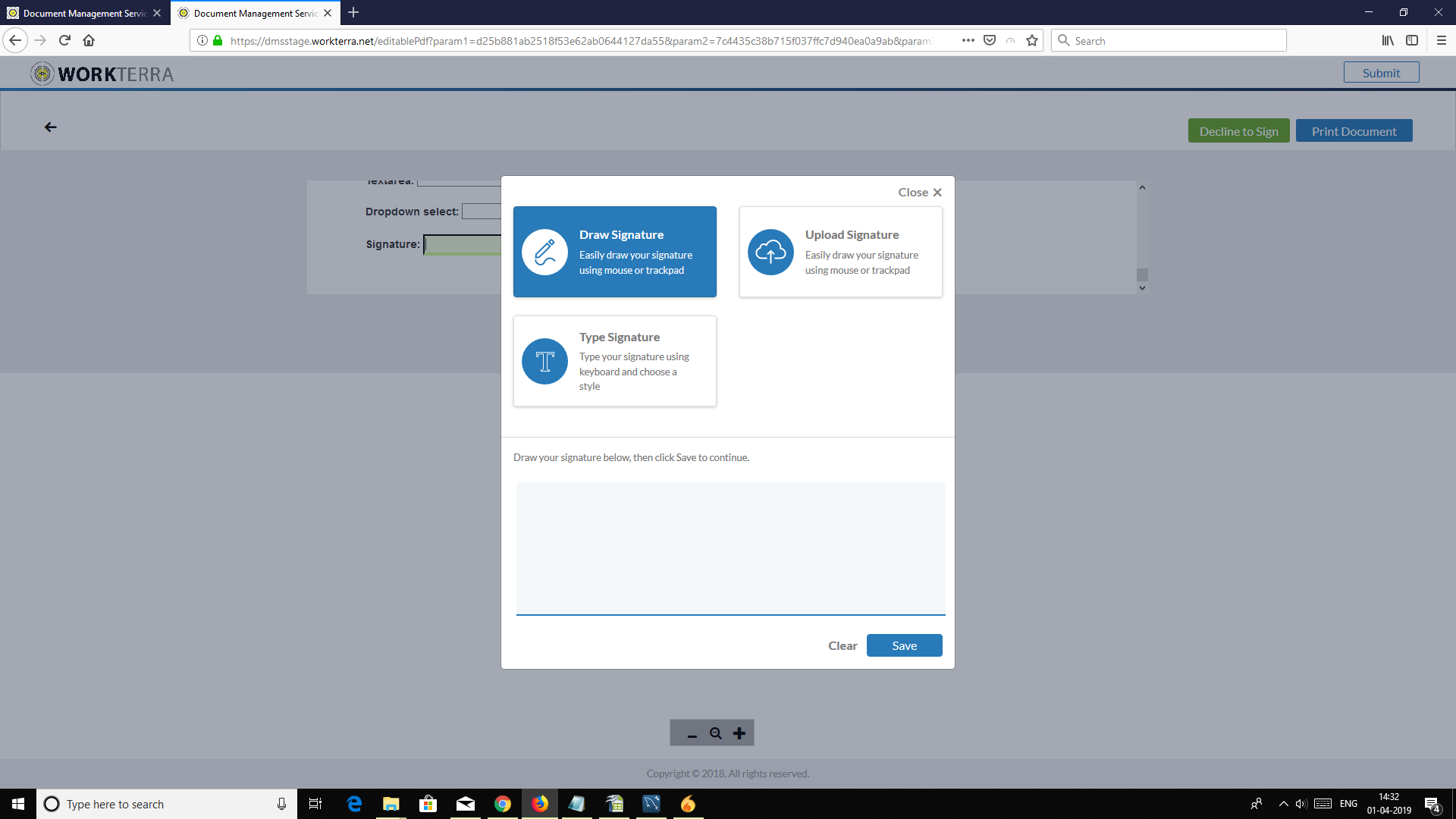 [DMS-1014] Review and Sign Signature image saving issue in case of HTML ...