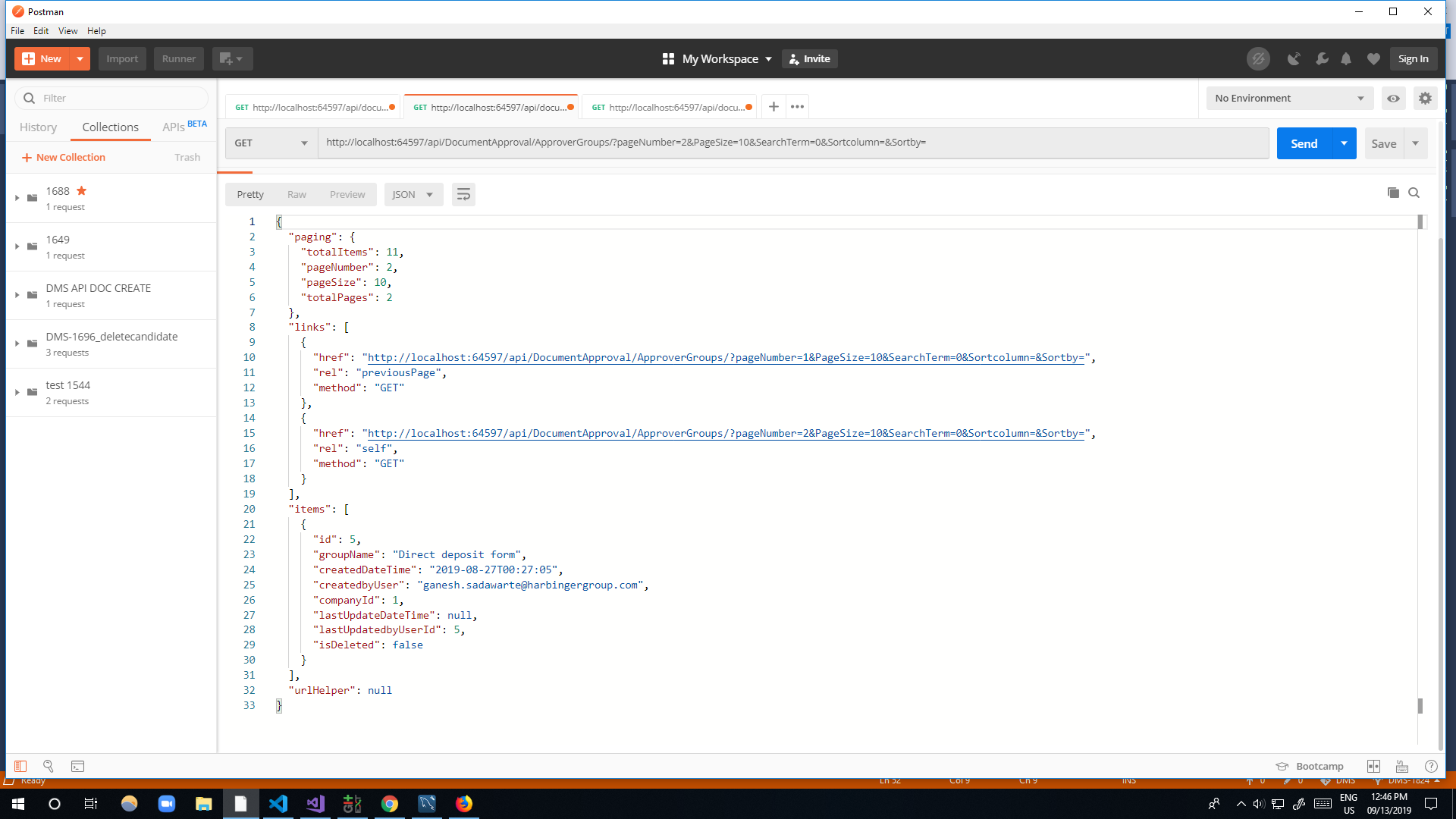 [DMS-1824] Create an API to fetch all approver groups along with paging ...