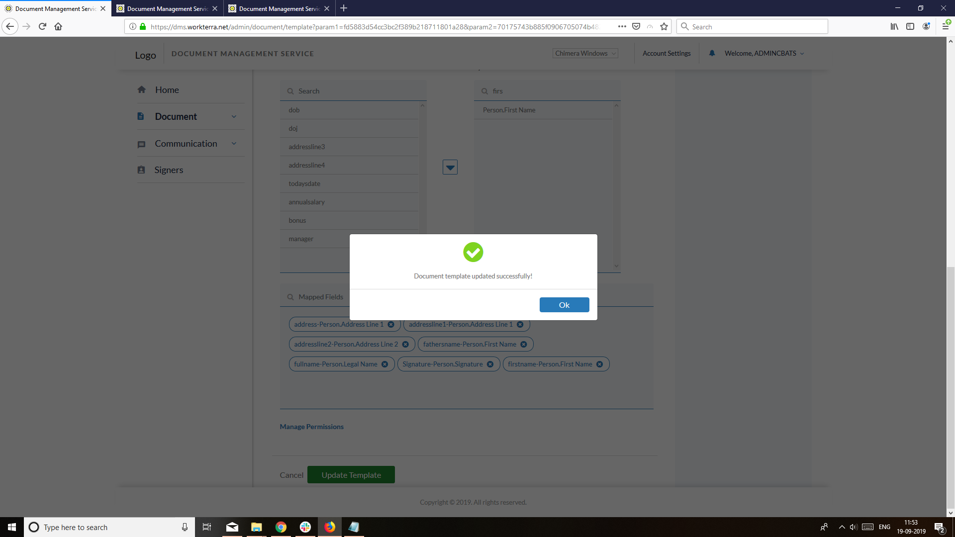 [DMS-1708] DMS | Preprod | Document Upload not working - Workterra Jira