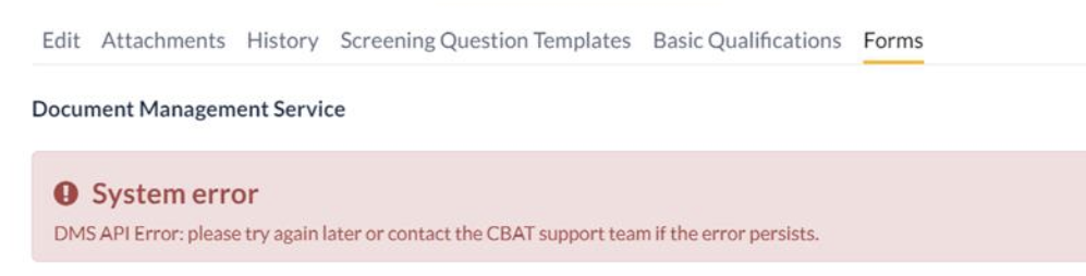 [DMS-2393] Unable to access DMS in Applicant Tracking - Workterra Jira