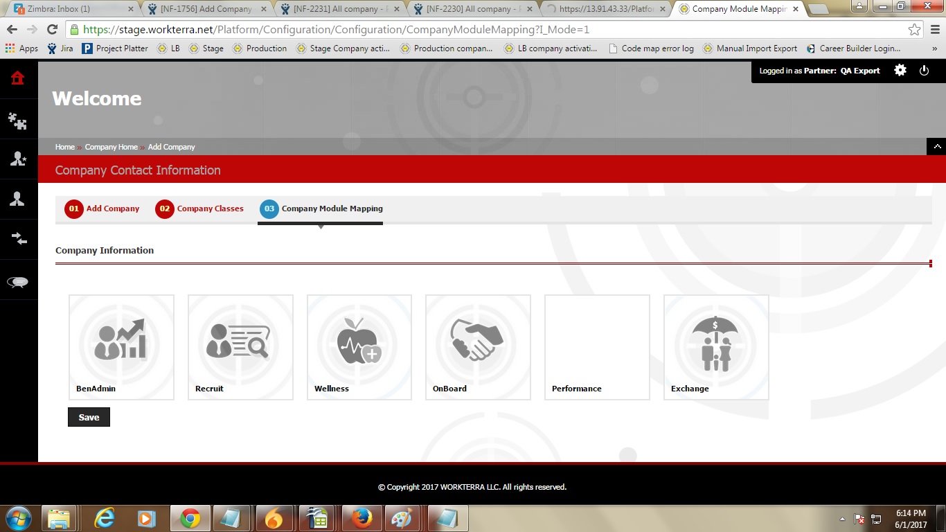 Nf 2341 All Company Partner Login Add Company Company Module Mapping Button Name Is