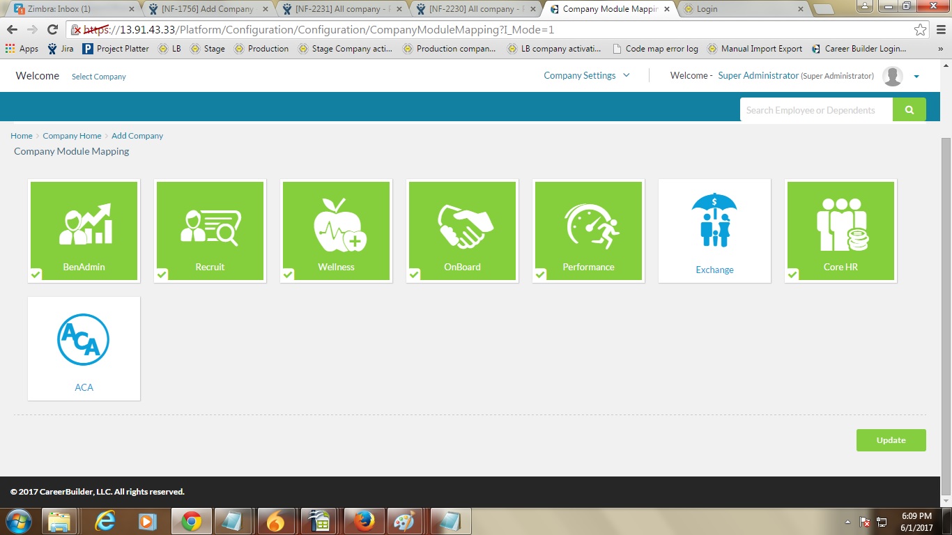 Nf 2341 All Company Partner Login Add Company Company Module Mapping Button Name Is