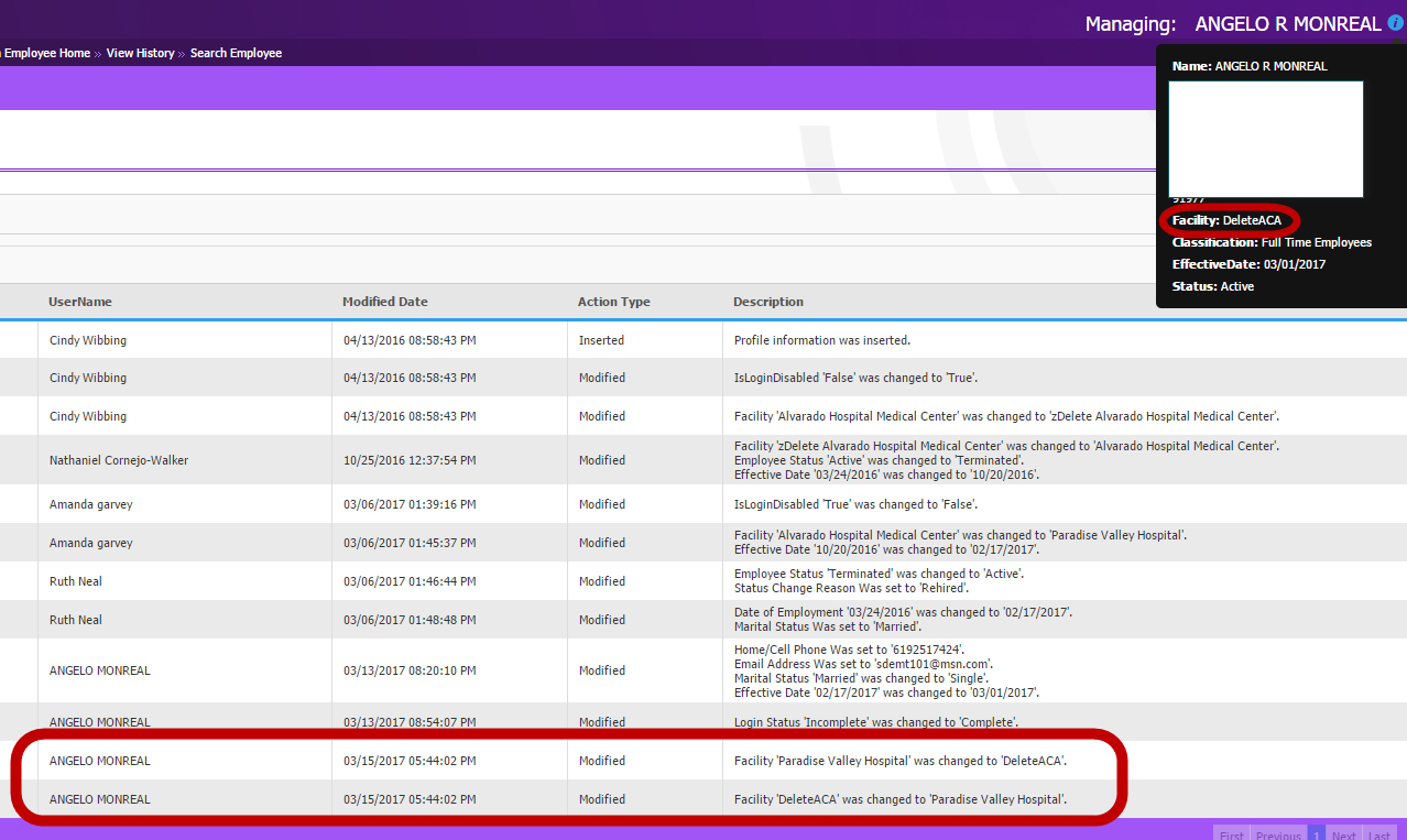 [WT-9946] Delete ACA - Prime Healthcare - Workterra Jira