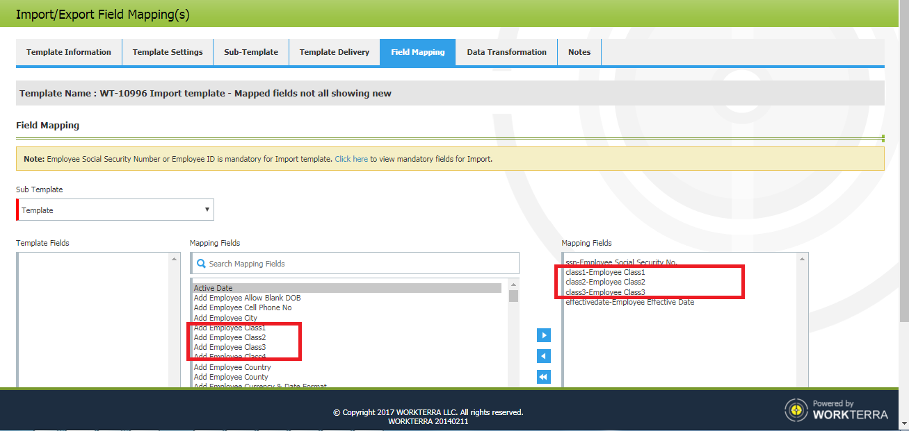 Wt 11005 Import Template Remove Duplication Of Employee Demographic Field Workterra Jira