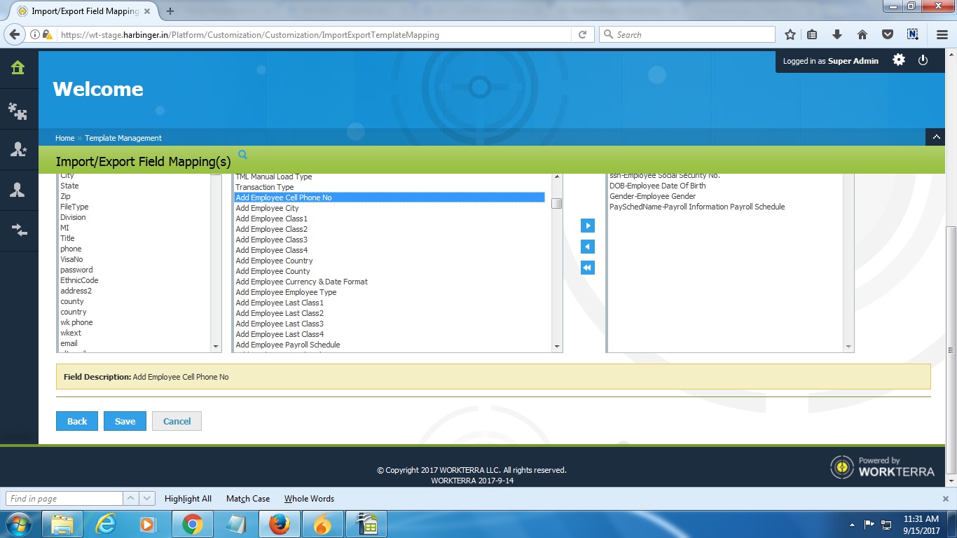 Wt 11005 Import Template Remove Duplication Of Employee Demographic Field Workterra Jira