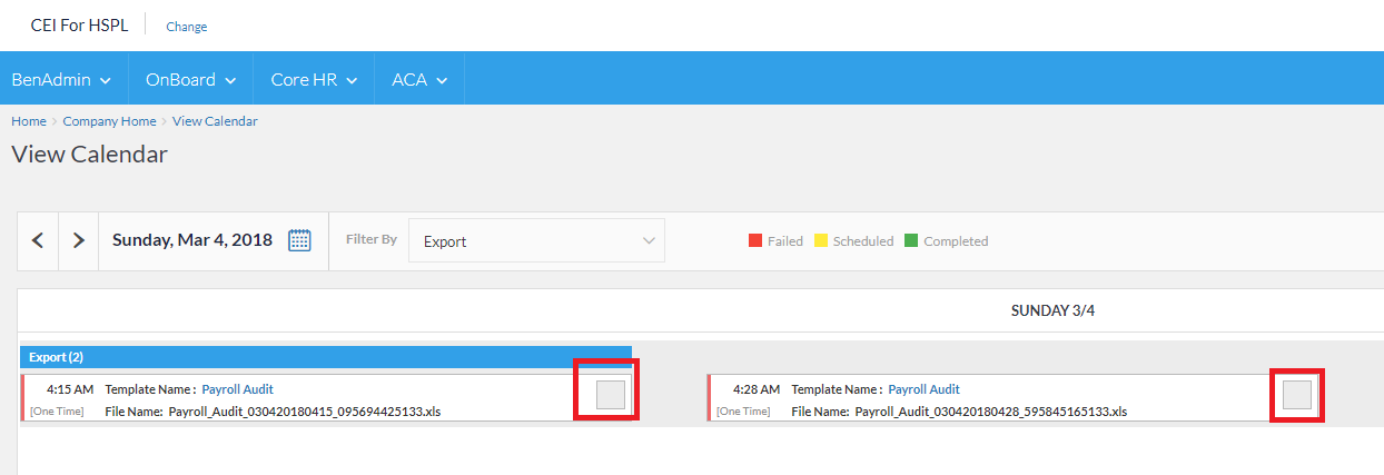 [WB-479] View Calendar - Download icon is not appearing - Workterra Jira