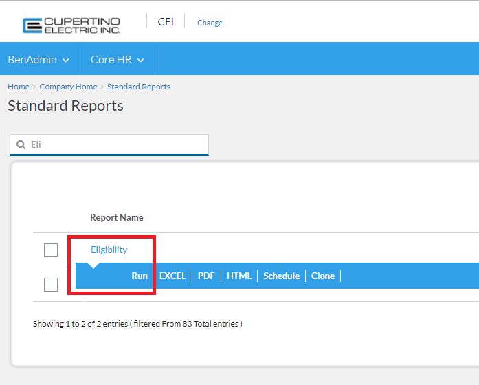 Wb 736 Cei Cannot Run Eligibility Report Workterra Jira